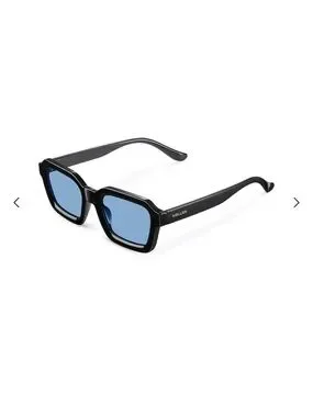 Meller | Accessories | Meller Black Nayah Sunglasses With Blue Lenses ...